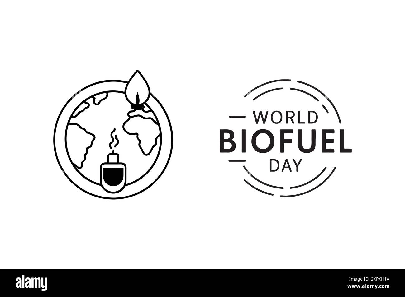 world biofuel day 10 august vector poster Stock Vector Image & Art - Alamy