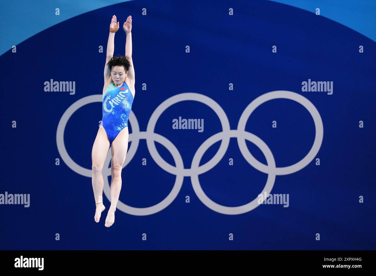 China's Chen Yiwen competes in Round 4 of the Women's 3m Springboard ...