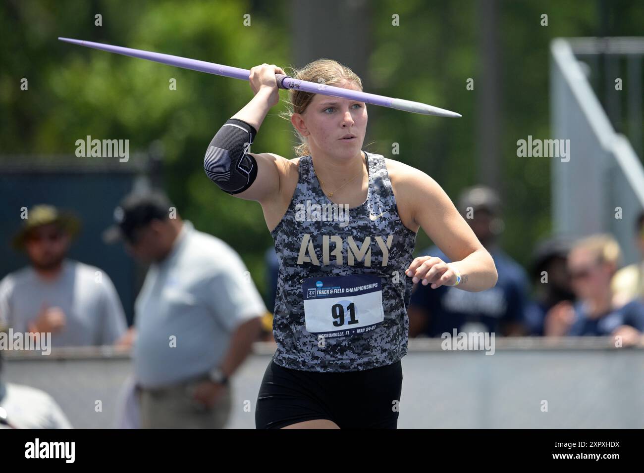 Army's Alexah Zaczynski (91) during the Women's Javelin event at the ...