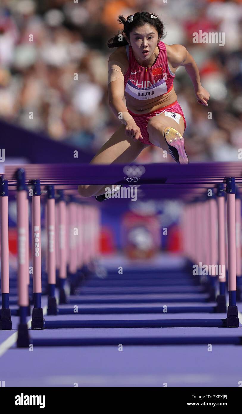 Paris, France. 8th Aug, 2024. Wu Yanni of China competes during the ...