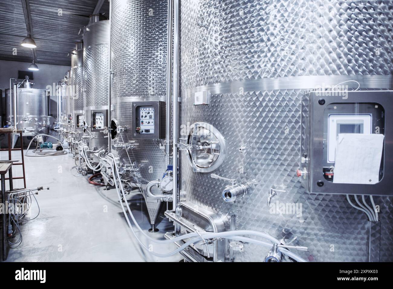 Stainless Steel Containers for Alcoholic Fermentation in a Wine ...