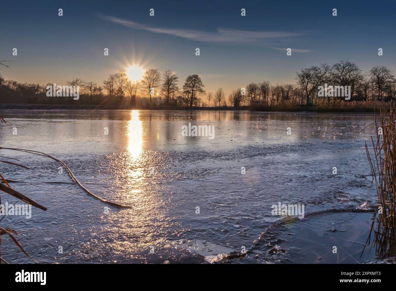 winter is coming, the lakes are freezing over Stock Photo - Alamy