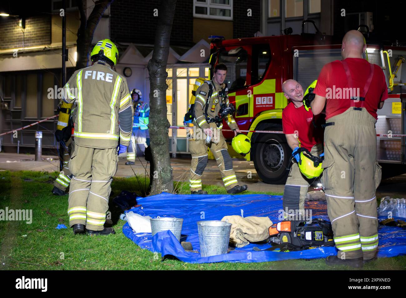 Fire tower block lfb hi-res stock photography and images - Alamy