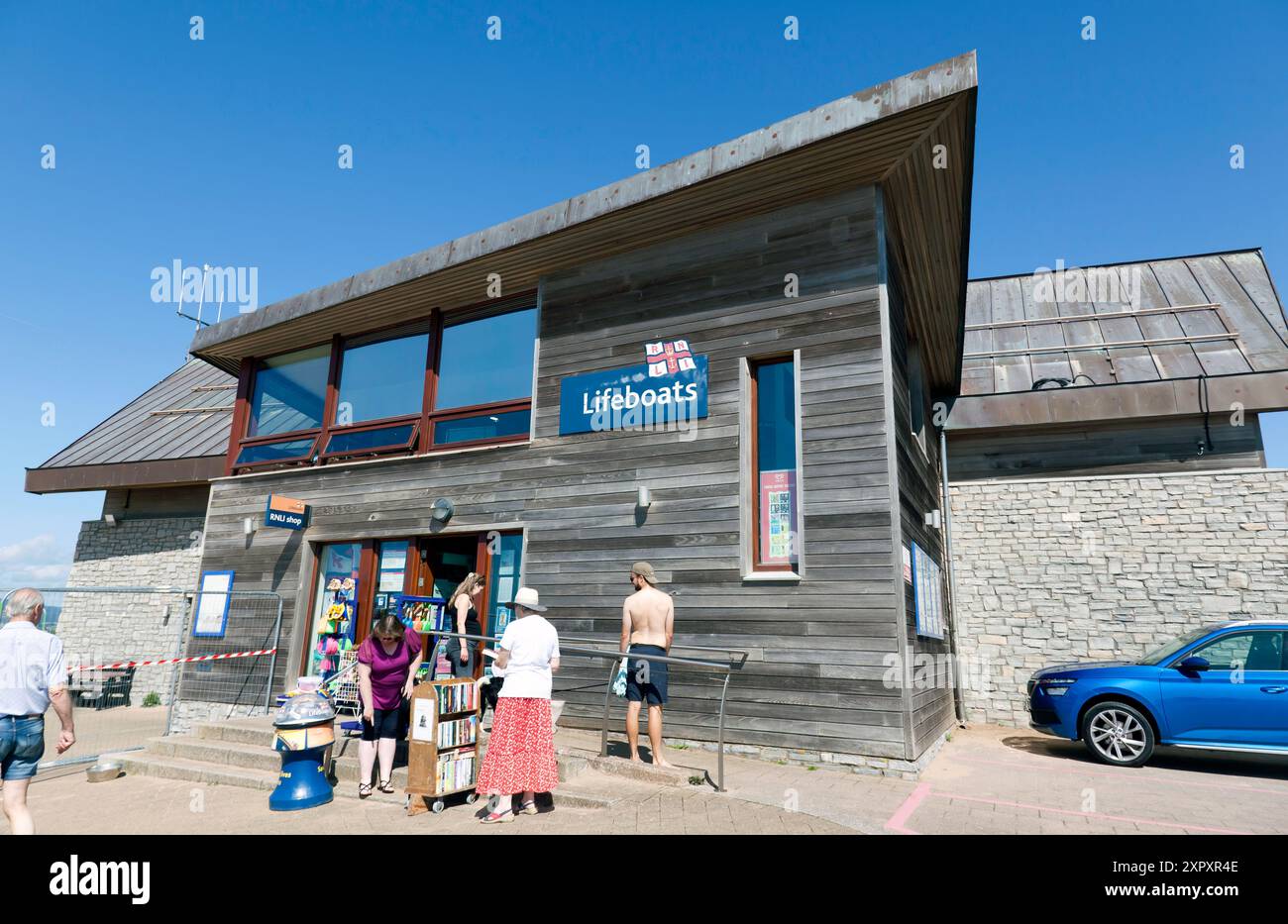 View of the RNLI Shop at Exmouth Life Boat Station, from Queens Drive ...