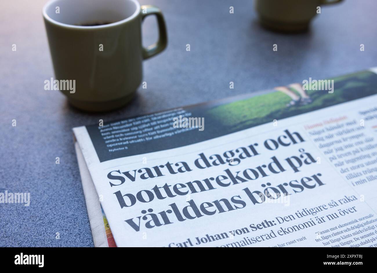 Swedish daily newspaper hi-res stock photography and images - Alamy