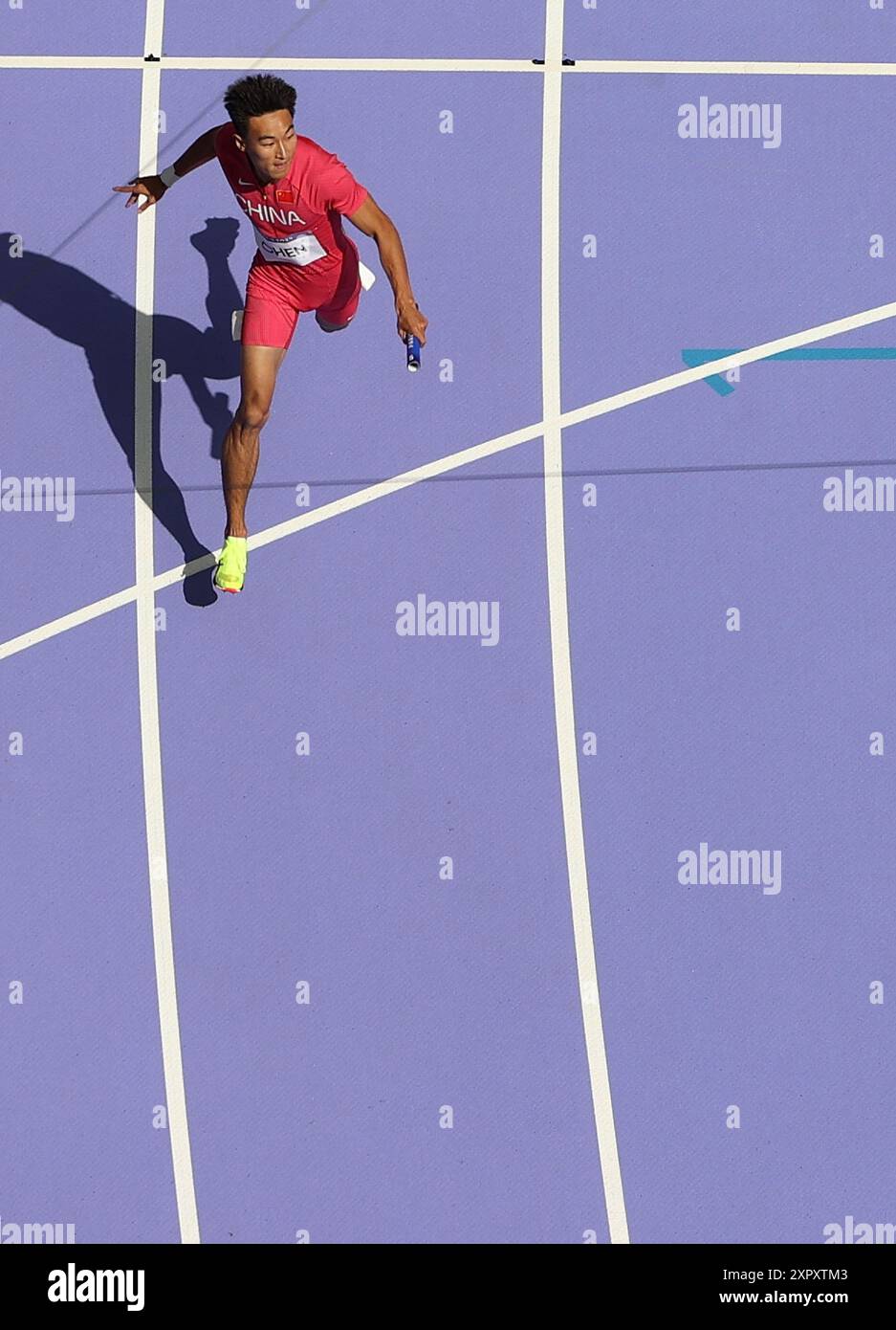 Paris, France. 8th Aug, 2024. Chen Jiapeng of team China competes ...