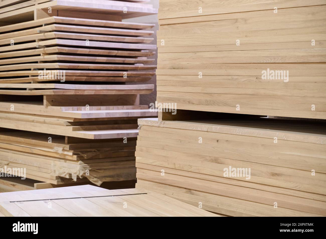 Wooden Parts and Boards Stored in Warehouse Ready for CNC Machine ...