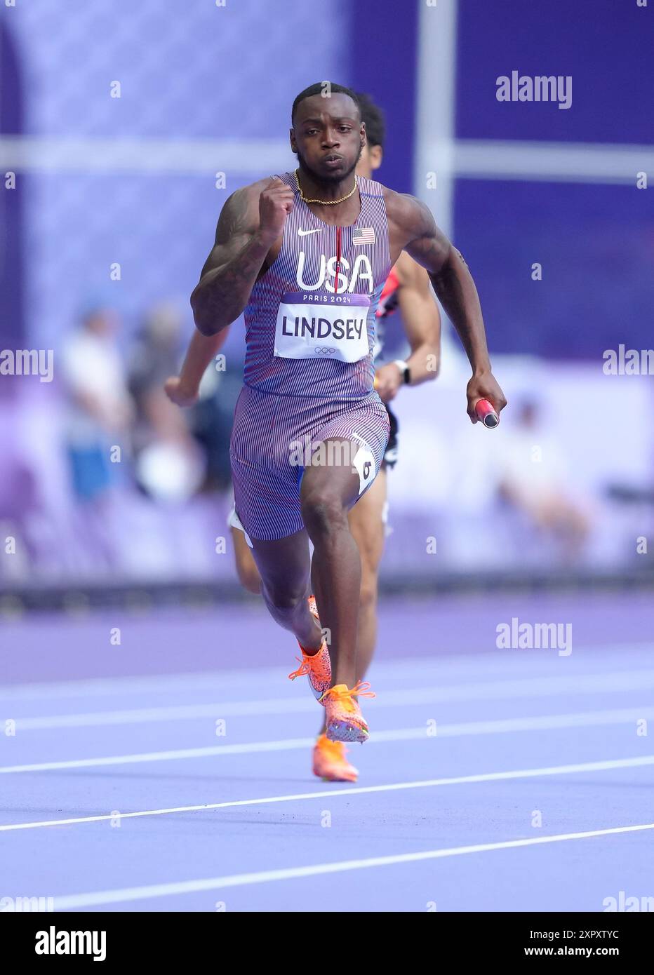 Paris, France. 8th Aug, 2024. Courtney Lindsey of team USA competes ...
