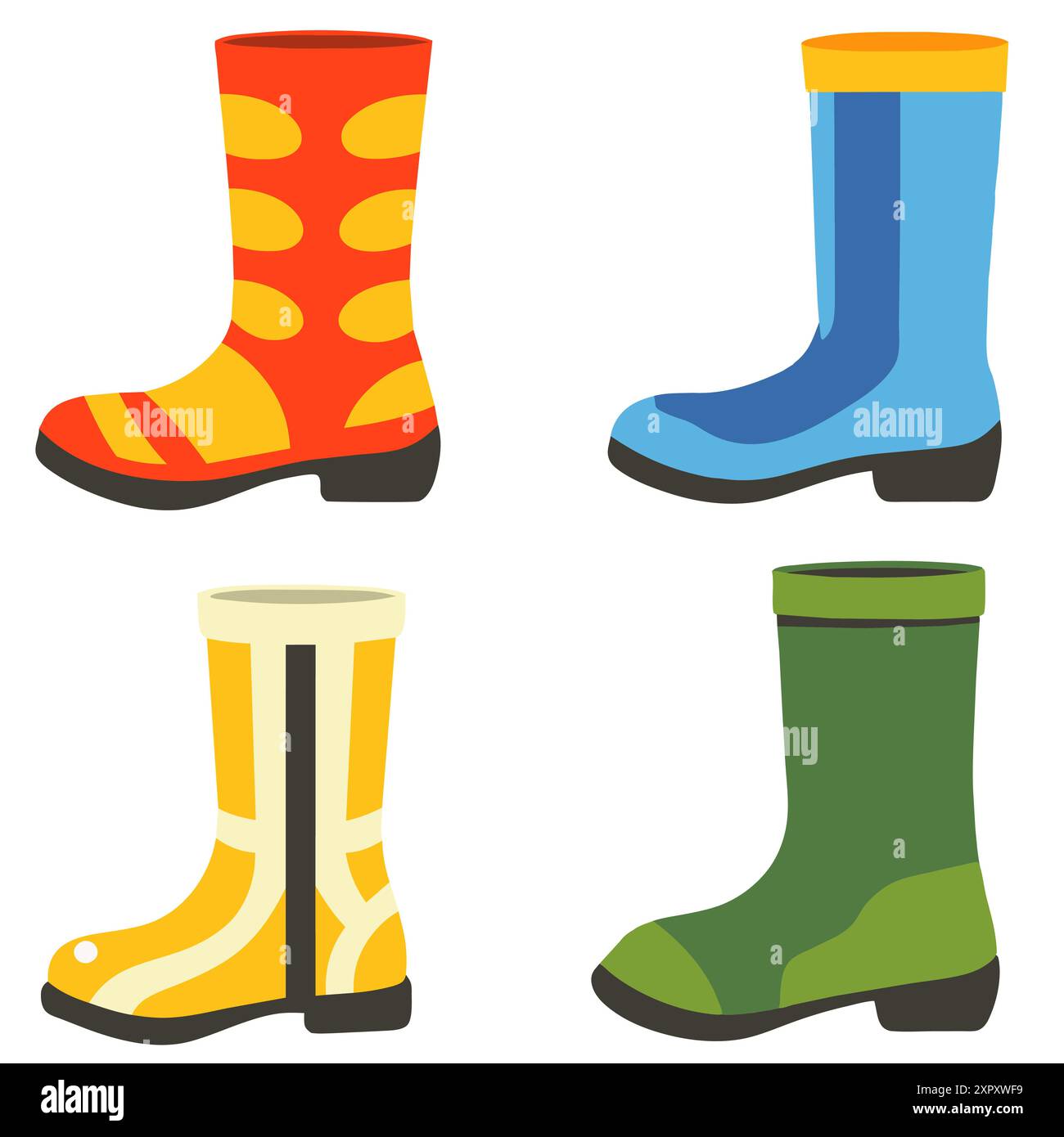 Wet wellies Stock Vector Images - Alamy