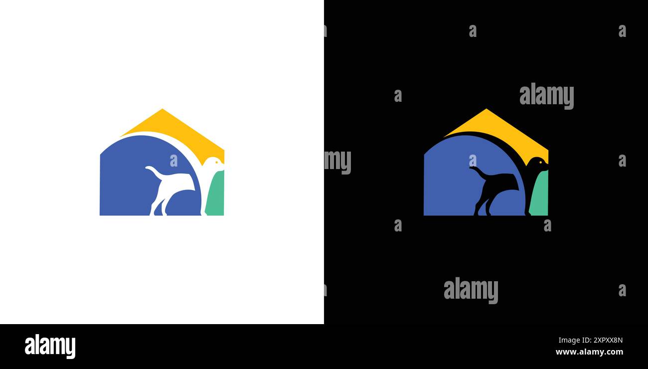 The dog shelter logo design is unique and attractive Stock Vector Image ...