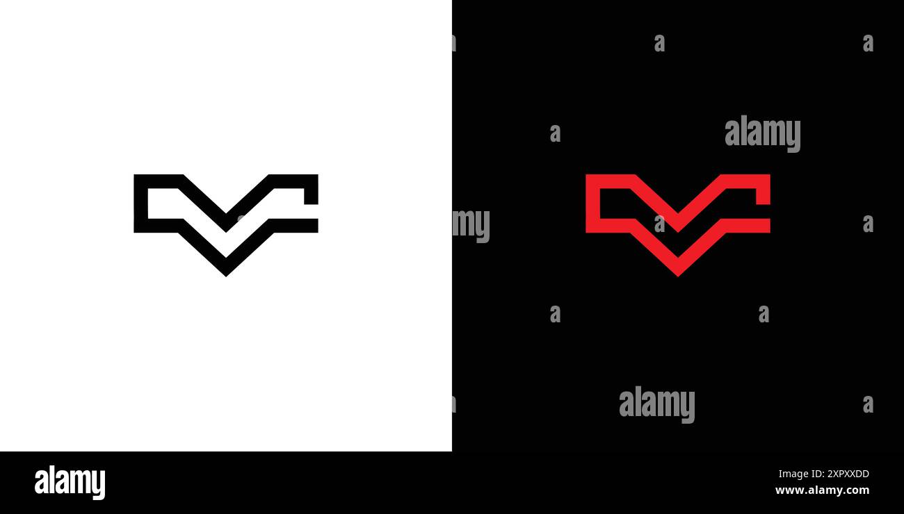 Modern and strong V logo design Stock Vector Image & Art - Alamy