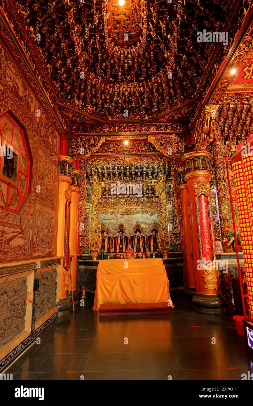 Anping Kaitai Tianhou Templ, with a statue of the deity Mazu at ...
