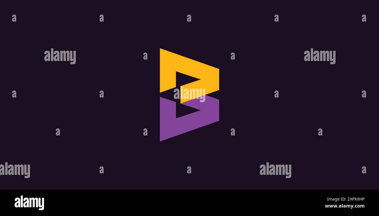 Letter b initials logo Stock Vector Images - Alamy