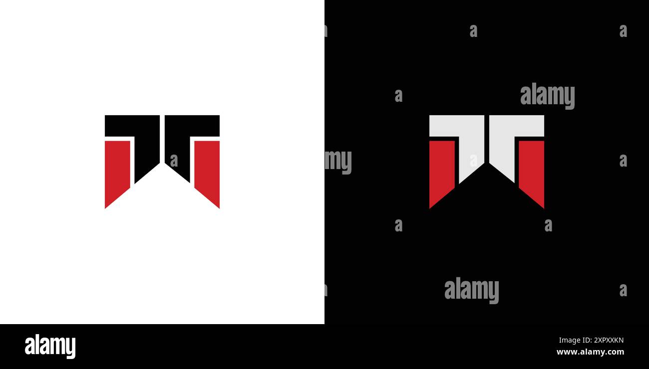 Modern and strong letter TW initials logo design Stock Vector Image ...