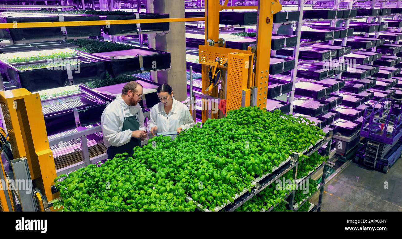 Farmer tablet team crops hi-res stock photography and images - Alamy