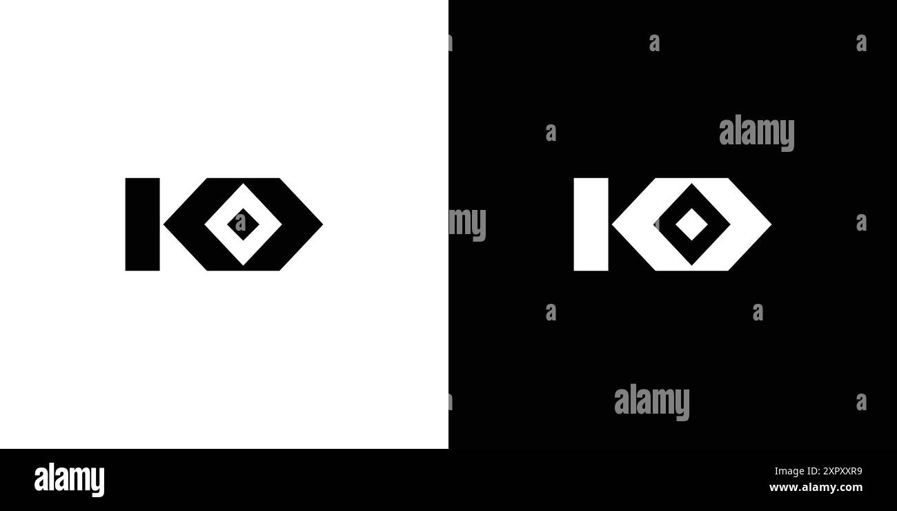 Modern and strong letter KO initials logo design Stock Vector Image ...
