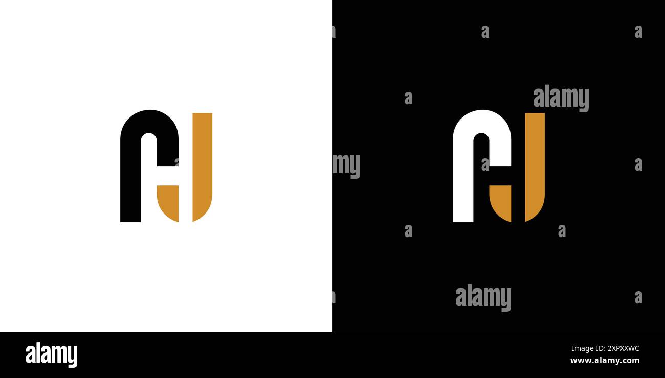 Rj logo design hi-res stock photography and images - Alamy