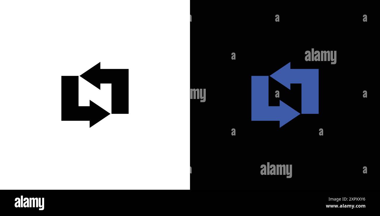 Bold and modern N arrow logo design Stock Vector Image & Art - Alamy
