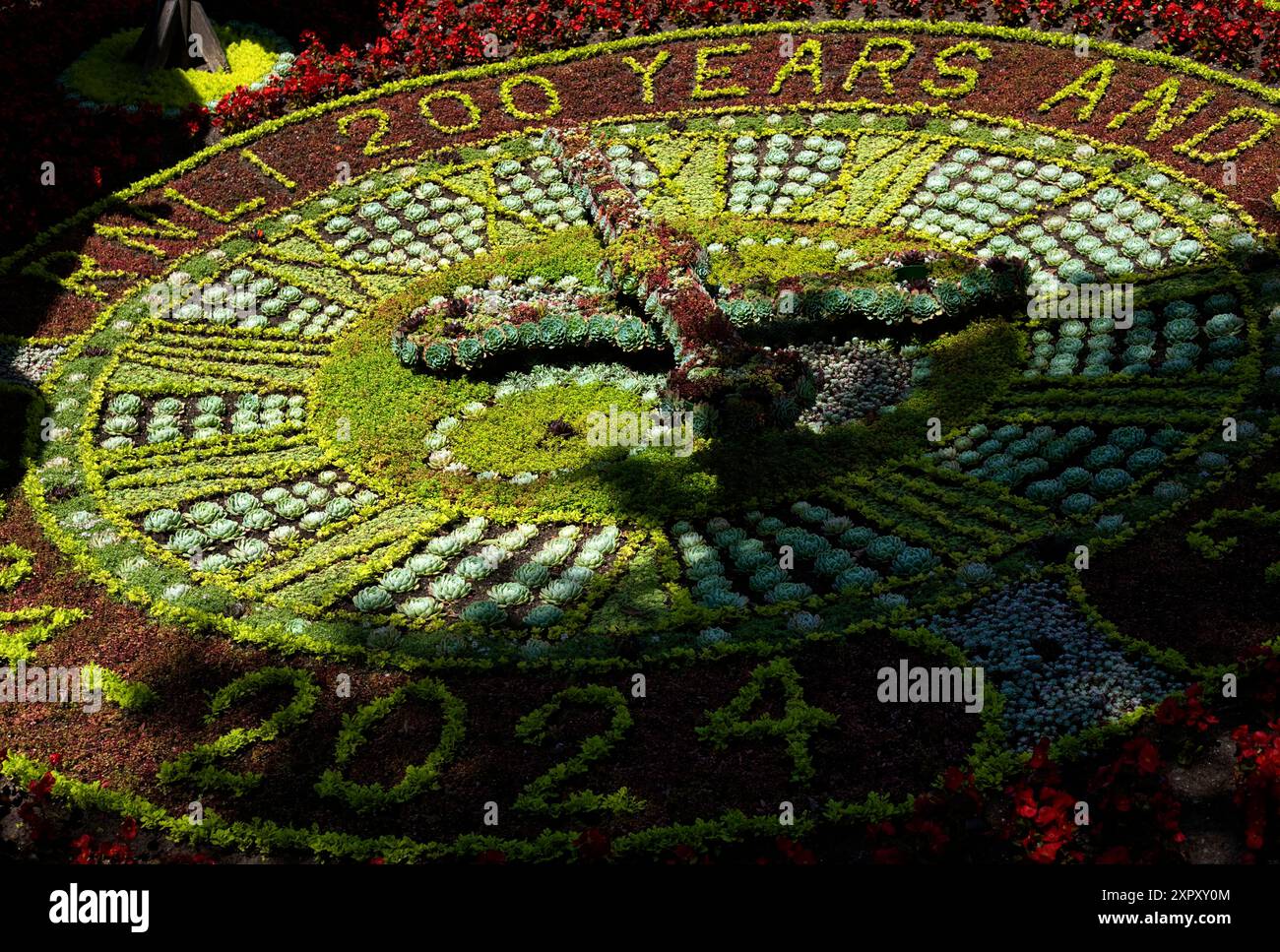 Floral Clock, which was first planted in 1903 in Edinburgh Stock Photo ...