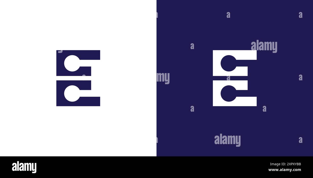 Unique e logo hi-res stock photography and images - Alamy