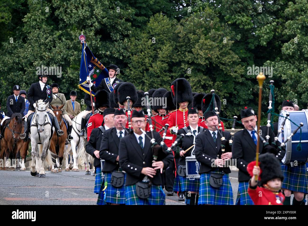 Coldstream, UK. 08th Aug, 2024. Coldstream Civic Week - Flodden rideout ...