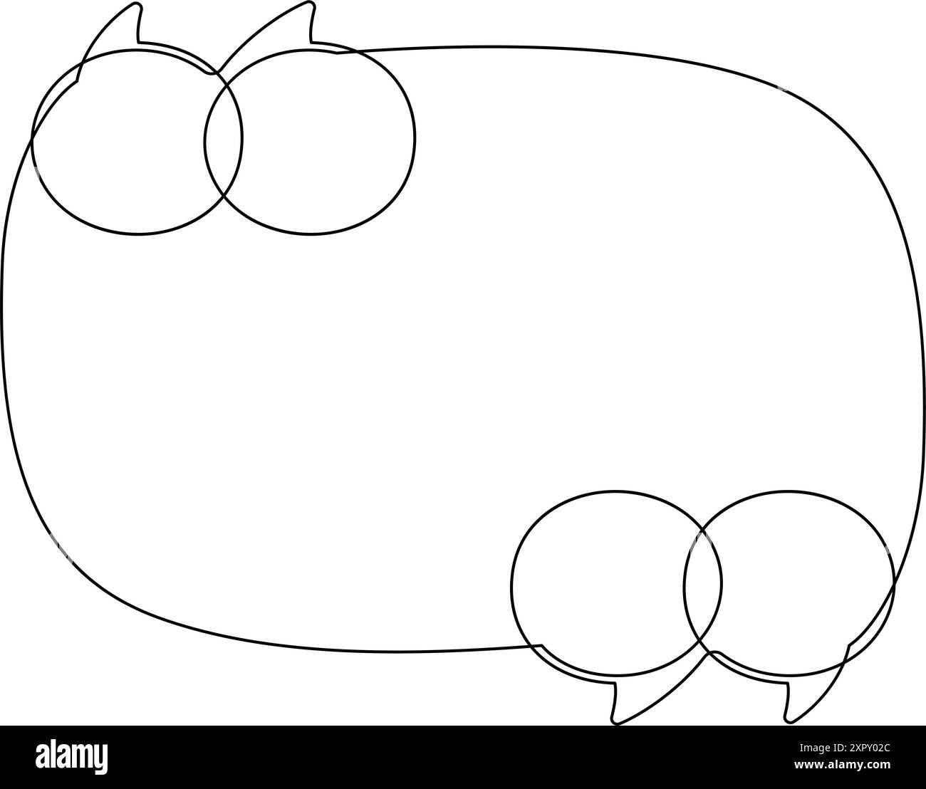 quote design template copy space one line continuous minimalism thin ...