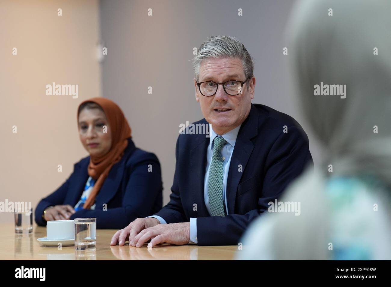 Prime Minister Sir Keir Starmer during a visit to The Hub - Solihull ...