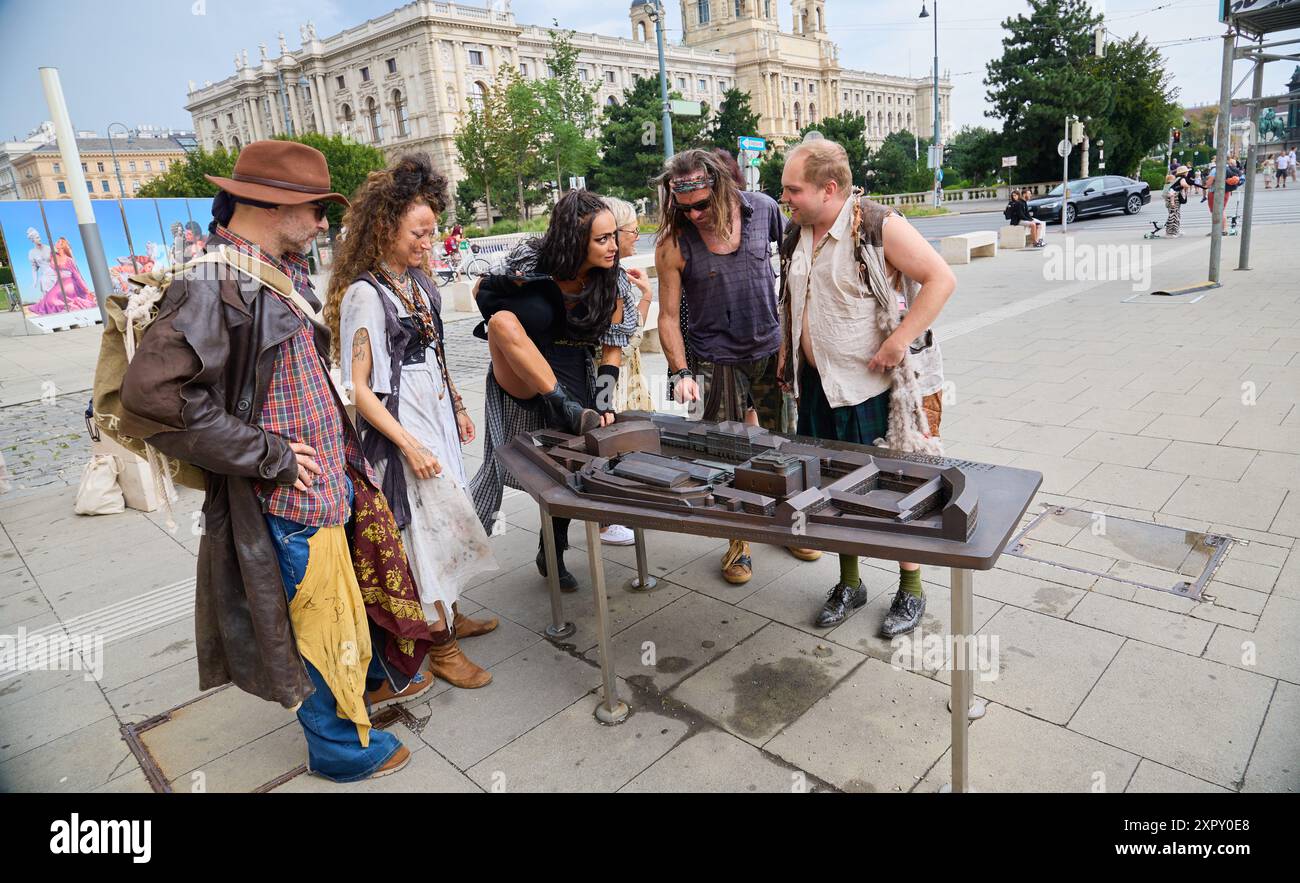 Swedish band REDNEX shoot a video at the Museumsquartier (MQ) and at ...