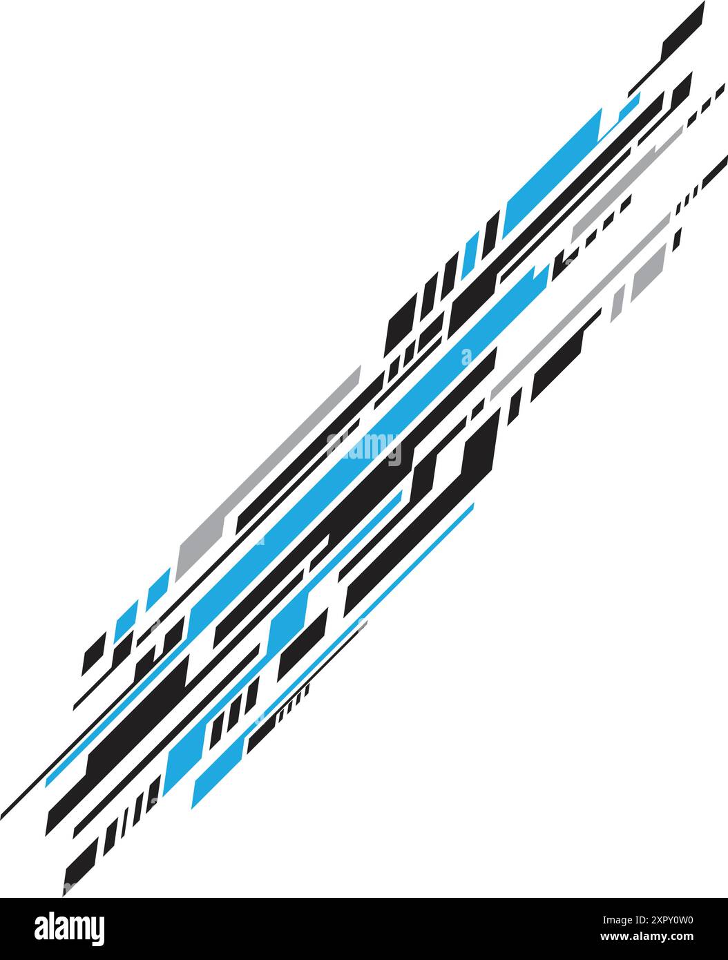 Sports stripes, car stickers black color. Racing decals Stock Vector ...