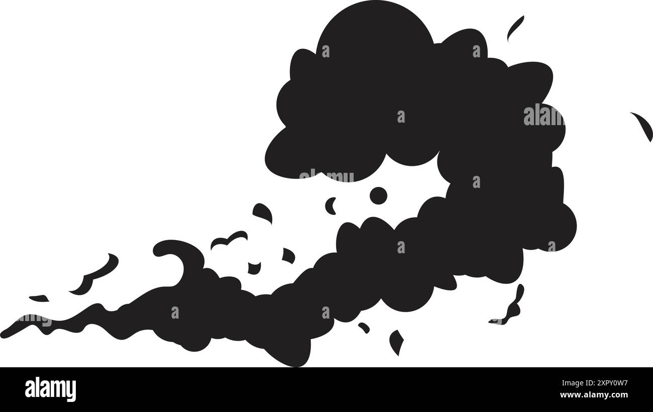 Smoke cloud explosion game Cut Out Stock Images & Pictures - Alamy
