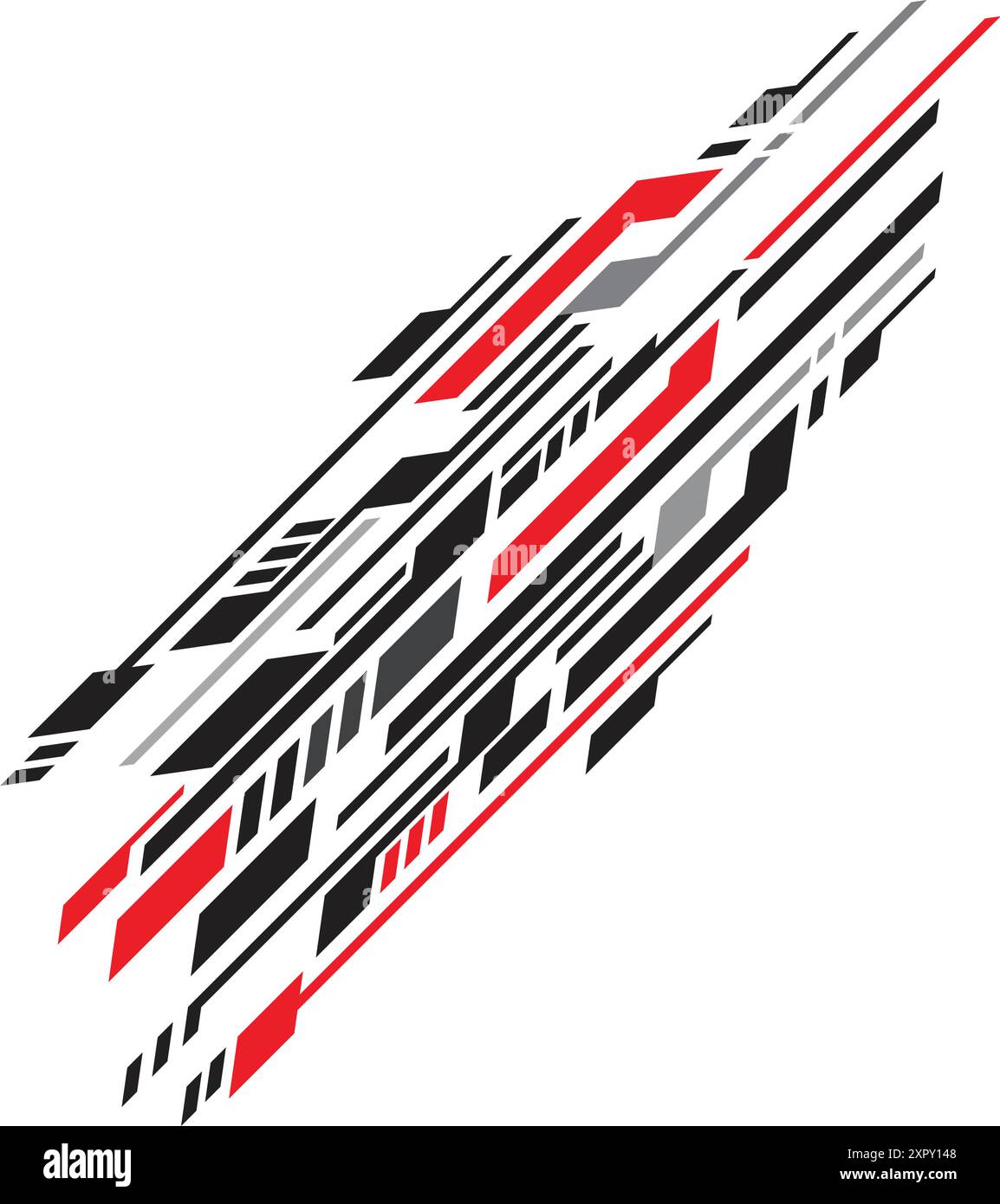 Sports stripes, car stickers black color. Racing decals Stock Vector ...