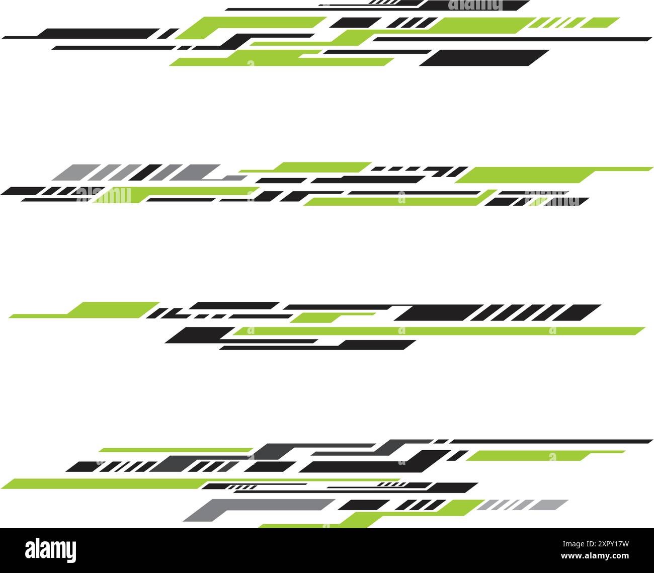 Sports stripes, car stickers black color. Racing decals Stock Vector ...