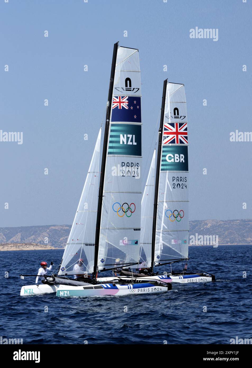 Great Britain's John Gimson and Anna Burnet during the Mixed Multihull ...