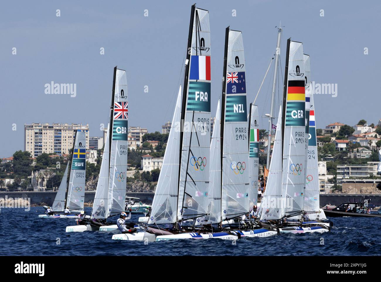 Great Britain's John Gimson and Anna Burnet (left) during the Mixed ...