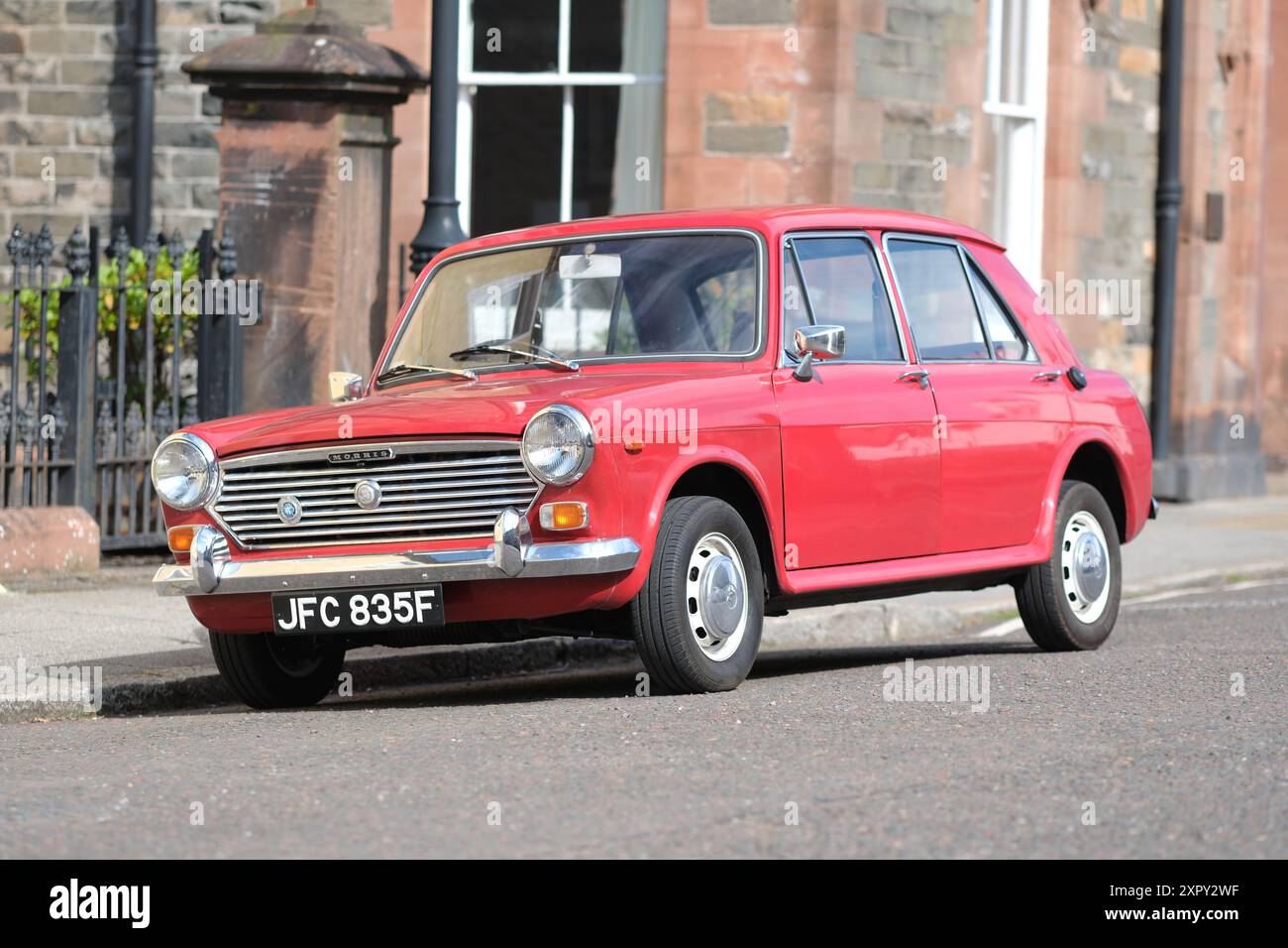 Morris 1000 Mk II four saloon car built in Britain in 1968 seen in ...