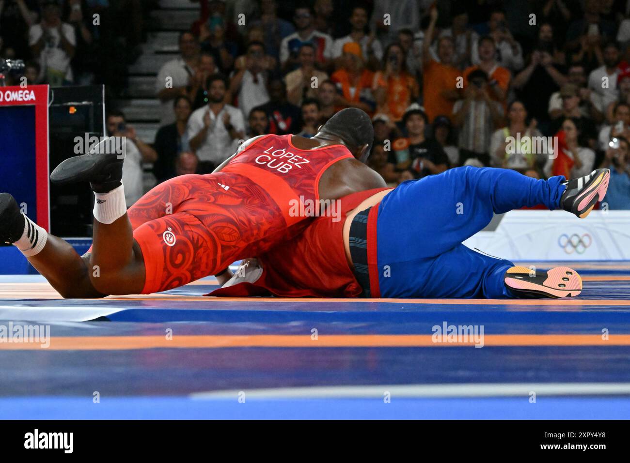 LOPEZ NUNEZ Mijain Cuba (CUB), MGR 130 kg Wrestling at Champ-de-Mars ...