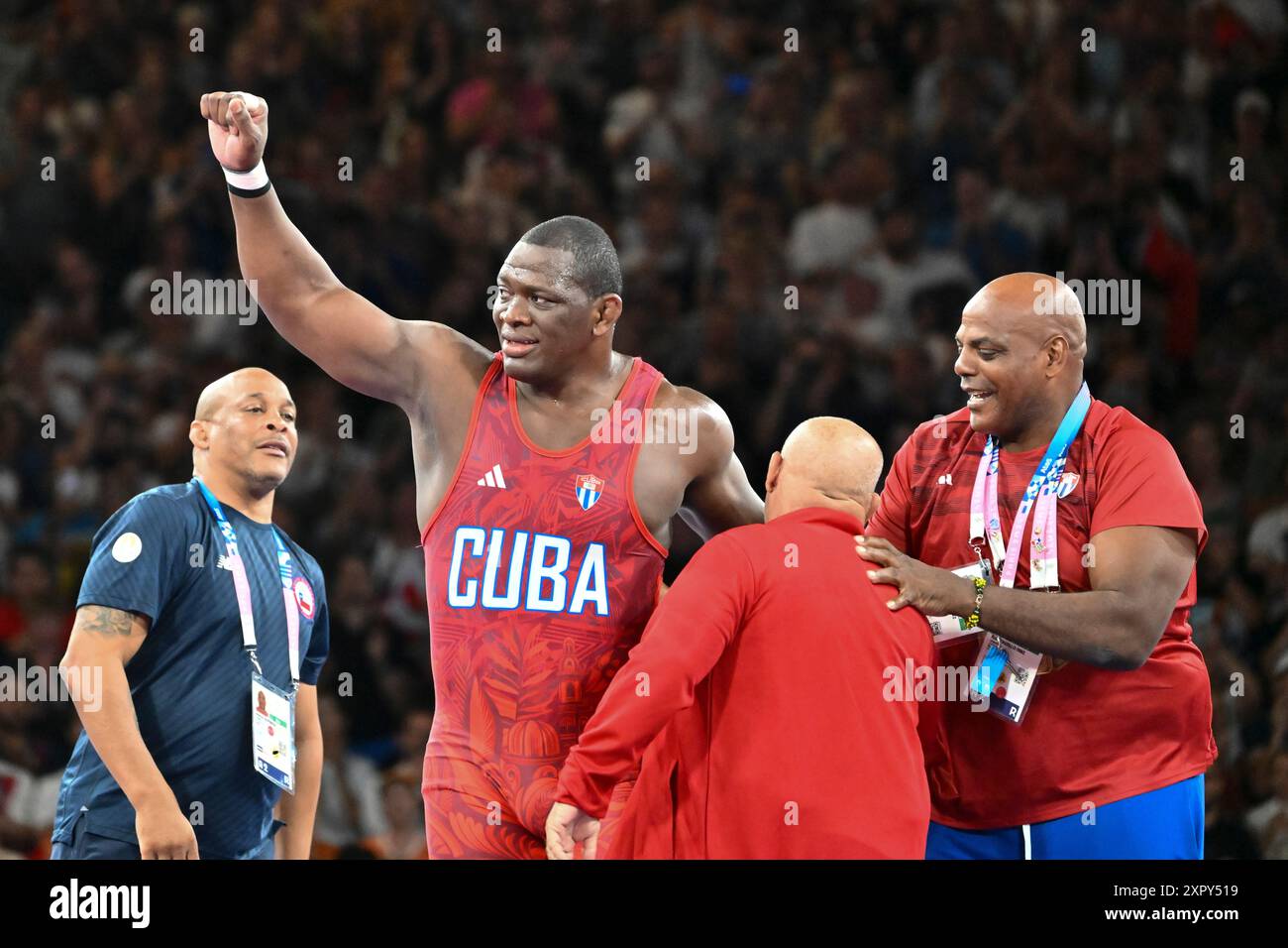 LOPEZ NUNEZ Mijain Cuba (CUB), MGR 130 kg Wrestling at Champ-de-Mars ...
