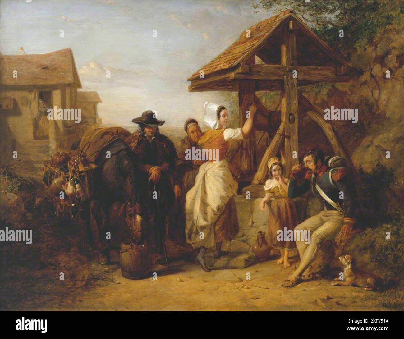 Goodall, Frederick; The Tired Soldier Resting at a Roadside Well; Tate ...