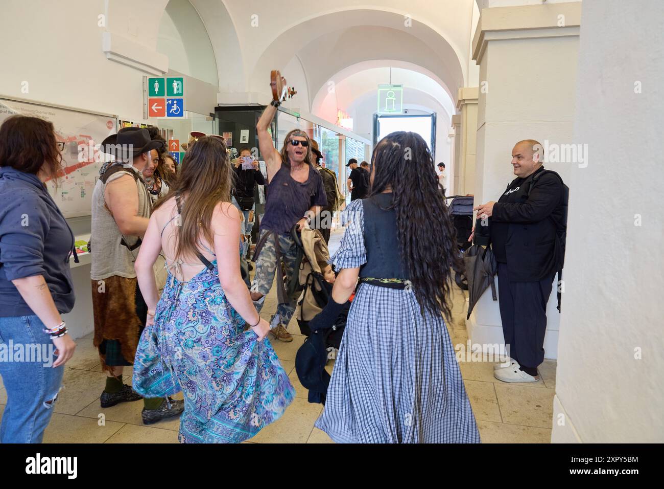 Swedish band REDNEX shoot a video at the Museumsquartier (MQ) and at ...