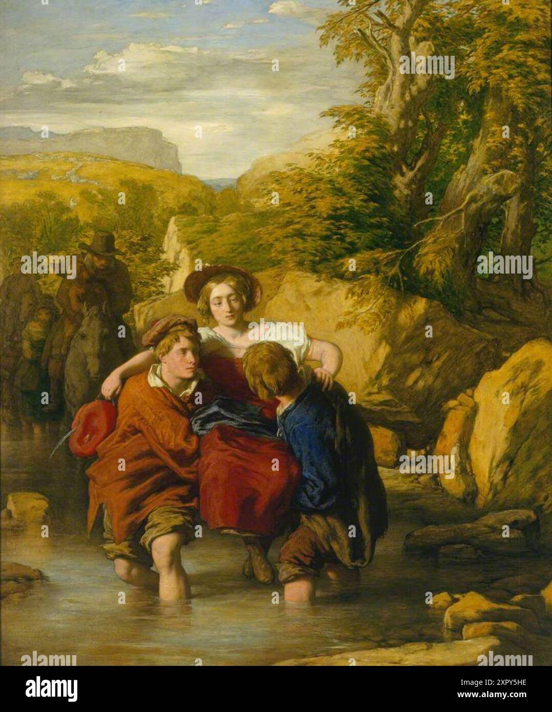 Mulready, William; The Ford ('Crossing the Ford'); Tate Stock Photo - Alamy