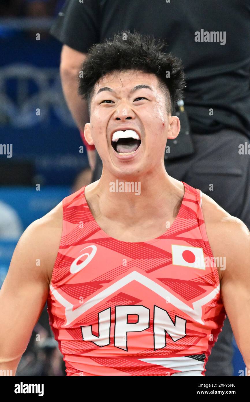 KUSAKA Nao, Japan winning the gold medal (JPN) vs Zhadrayev Demeu (KAZ ...