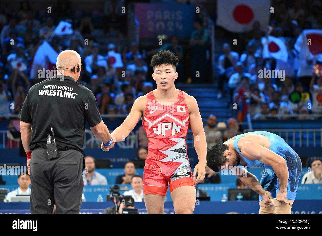 KUSAKA Nao, Japan winning the gold medal (JPN) vs Zhadrayev Demeu (KAZ ...