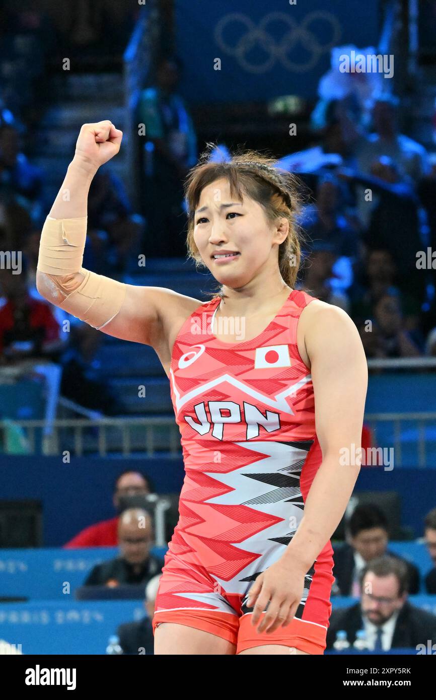 SUSAKI Yui, Japan winning the bronze medal (JPN) vs Oksana LIVACH (UKR ...