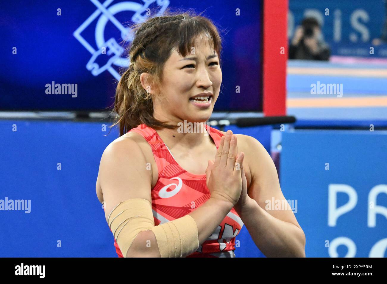 SUSAKI Yui, Japan winning the bronze medal (JPN) vs Oksana LIVACH (UKR ...