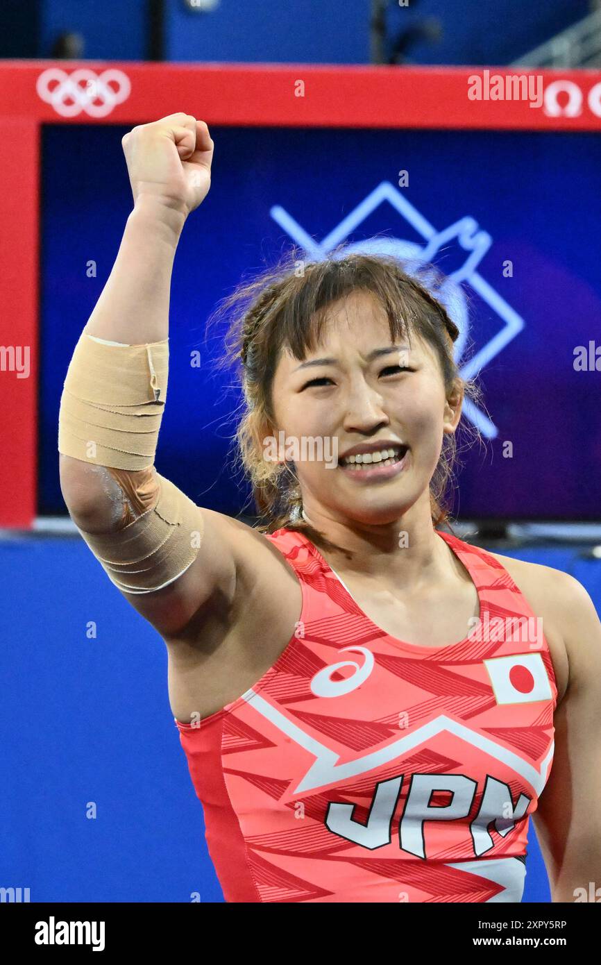 SUSAKI Yui, Japan winning the bronze medal (JPN) vs Oksana LIVACH (UKR ...