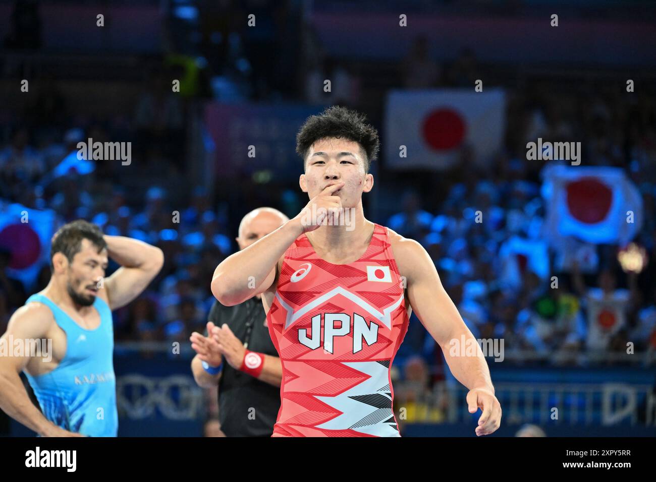 KUSAKA Nao, Japan winning the gold medal (JPN) vs Zhadrayev Demeu (KAZ ...