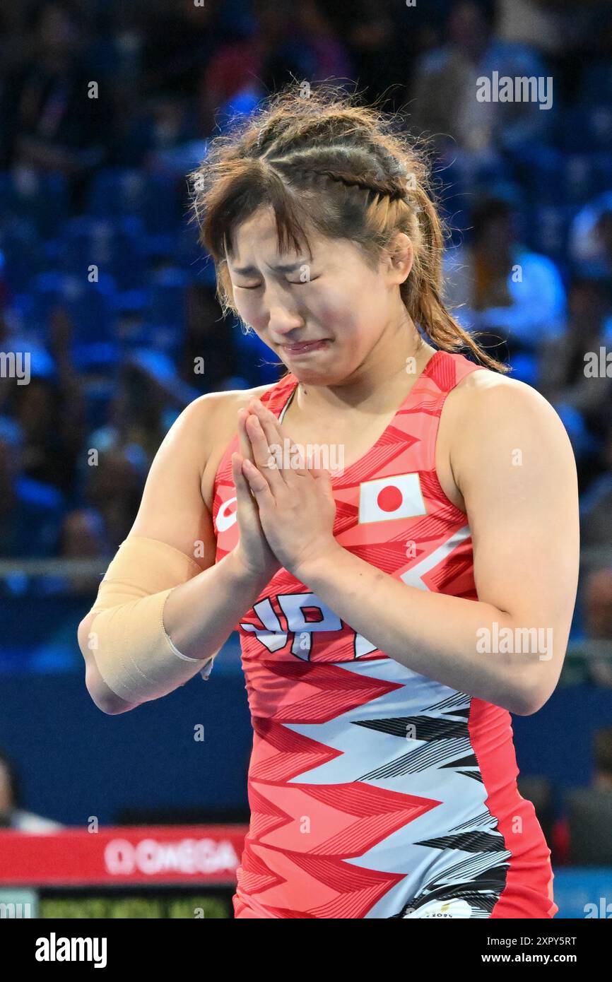 SUSAKI Yui, Japan winning the bronze medal (JPN) vs Oksana LIVACH (UKR ...
