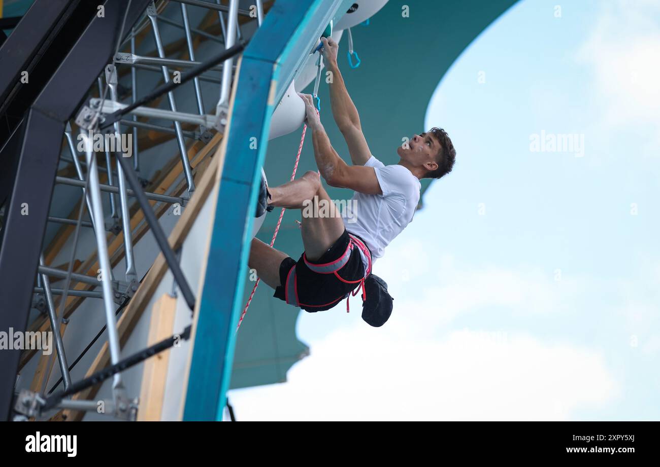 PARIS, FRANCE - AUGUST 07: Luka Potocar of Slovenia competes during the ...
