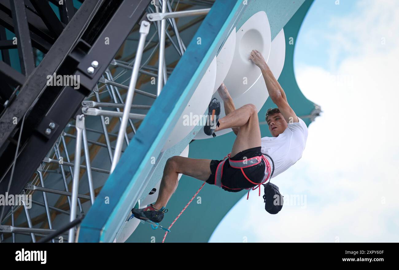 PARIS, FRANCE - AUGUST 07: Luka Potocar of Slovenia competes during the ...