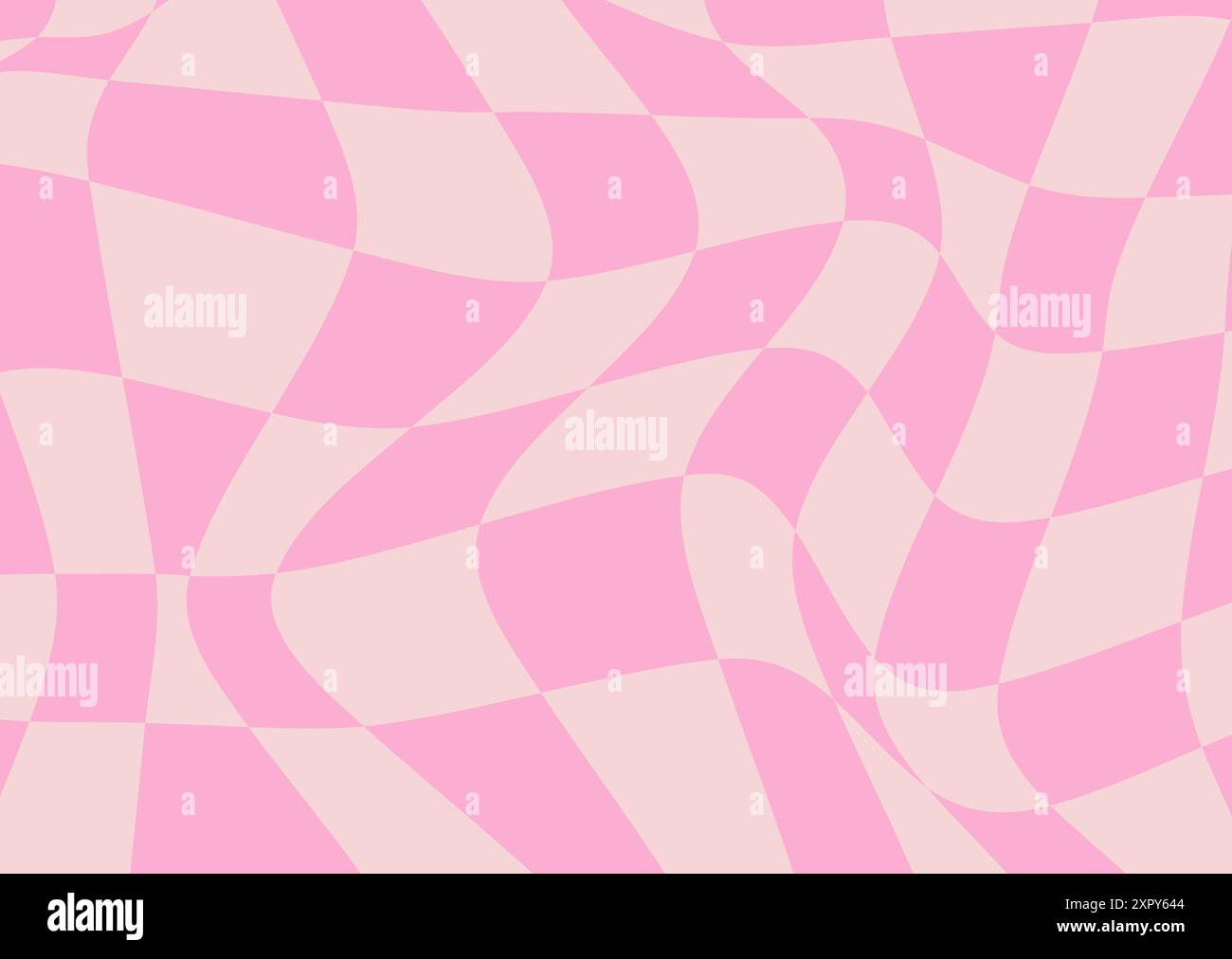 y2k retro background. Distorted checkered wavy swirl chess, trendy ...
